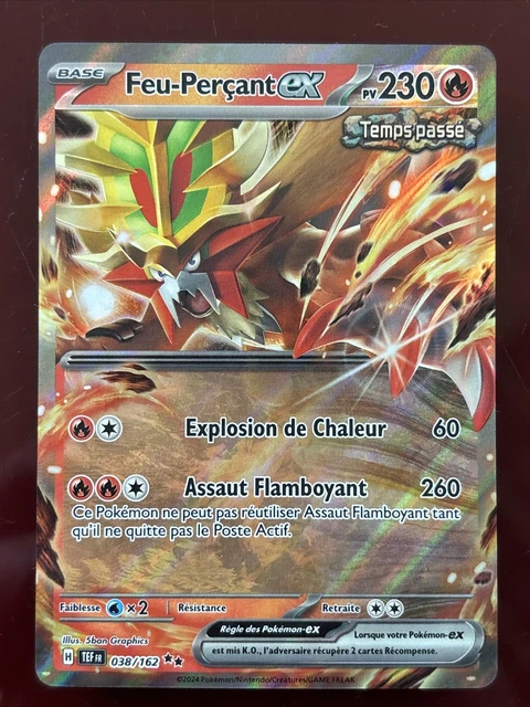 CARTE POKEMON - Feu-Perçant ex PV230 038/162 - Forces Temporelles EV05 ...