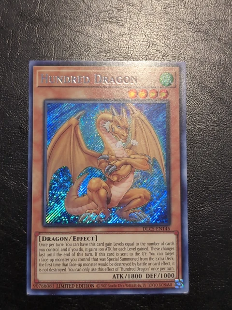 YU-GI-OH! SECRET RARE CARD HUNDRED DRAGON DLCS-EN146 1ST NM/VLP $5.00 ...