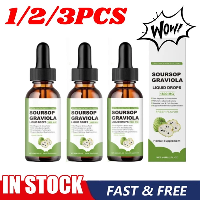 1-3X PURE-ORGANIC SOURSOP Extract, Tindedly Soursop Graviola ...
