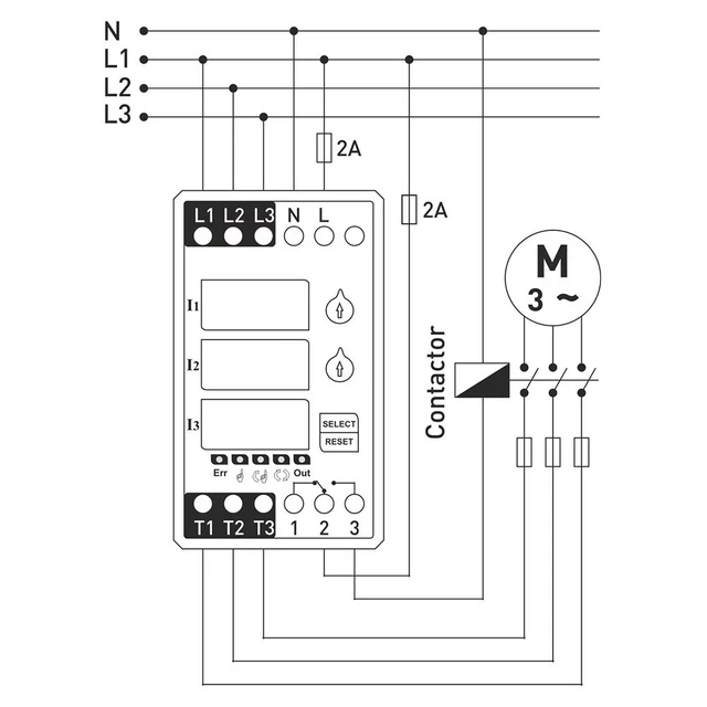 DIGITAL OVERLOAD RELAY Built-in Current Transformer For Motor ...