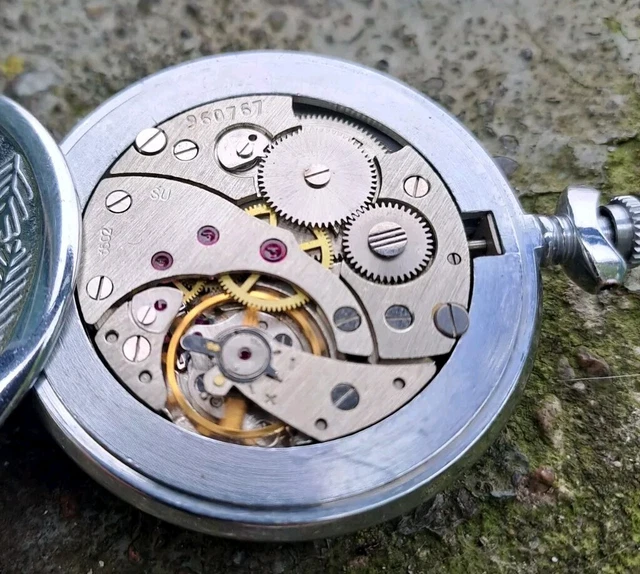 MOLNIJA 3602 POCKET watch NOS working movement vintage Soviet orologio ...
