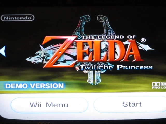 WII THE LEGEND of Zelda: Twilight Princess KIOSK Demo Disc Not For ...
