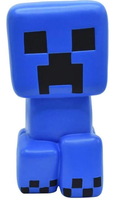 MINECRAFT BLUE 6& Creeper Mega Mighty Squishme Soft Anti-Stress Mojang ...