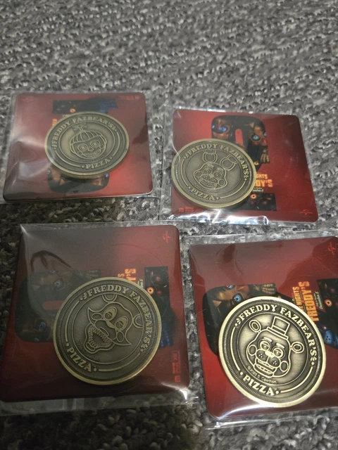 FIVE NIGHTS AT Freddy's 2 Fazbear's Pizza Arcade Token Set Of 4 NO ...