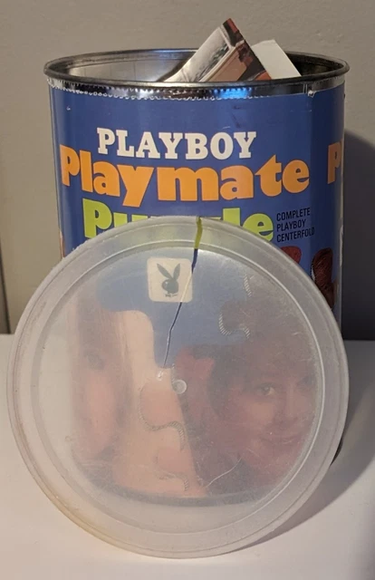 PLAYBOY PLAYMATE PUZZLE Tin Complete Centerfold Shay Knuth Miss ...