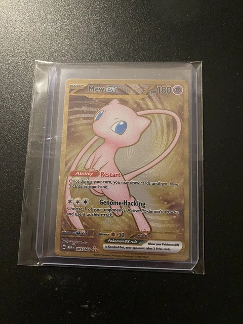 POKEMON 151 MEW ex Gold Metallkarte/Promokarte 205/165 EUR 10,00 ...