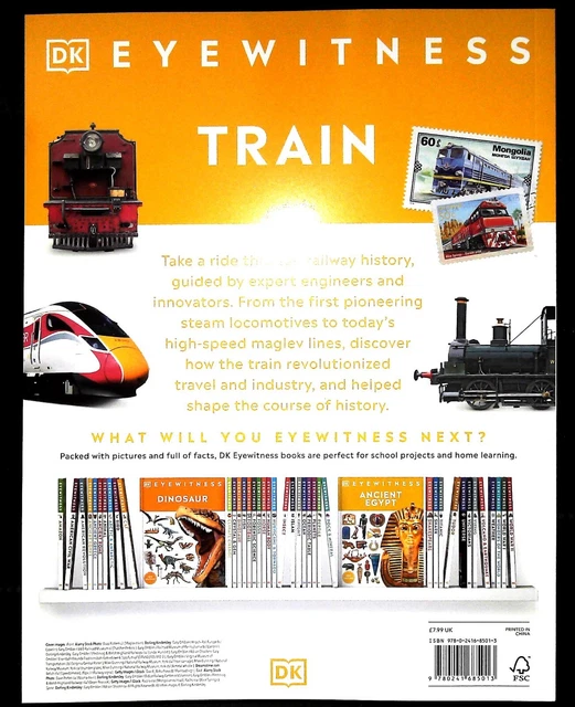 TRAIN BY DK Eyewitness Children's Book New Softcover $15.02 - PicClick CA