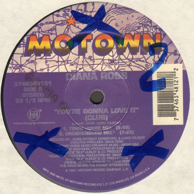 DIANA ROSS YOU'RE Gonna Love It (Club Mixes) 12" vinyl USA Motown 1991 ...