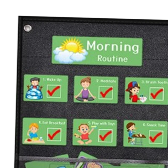 KIDS VISUAL SCHEDULE Chore Reward Chart for Preschool Office Classroom ...