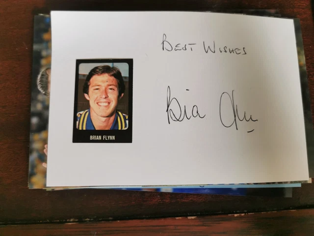BRIAN FLYNN SIGNED Index Card Leeds United 6x4" £4.99 - PicClick UK