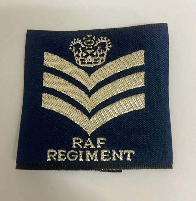 GENUINE BRITISH RAF Regiment Issue Flight Sergeant Rank Slides - NEW ...