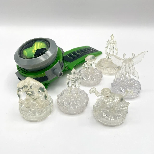 BEN 10 ULTIMATE Omnitrix FX Watch Bandai 2008 w/ 6 Crystals Aliens ...