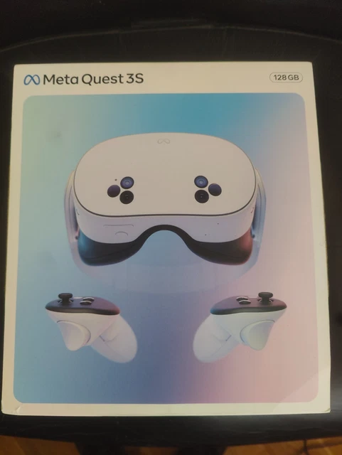 META QUEST 3S Virtual Reality Headset 128GB With Controllers ...