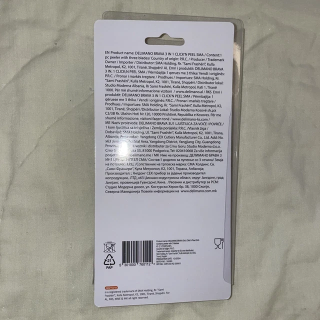 DELIMANO BRAVA HANDHELD 3 In 1 Click’N Peeler Brand New In Box ...