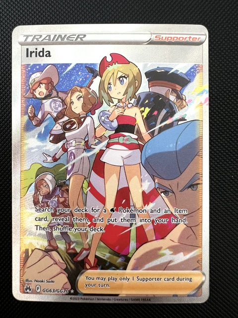 IRIDA GG63/GG70 POKÉMON TCG Crown Zenith: Galarian Gallery Holo Ultra ...