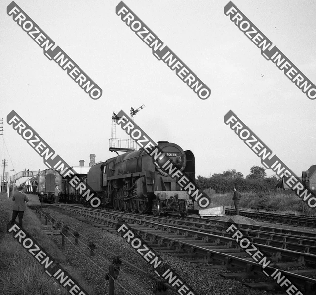 OLD NEGATIVE.BRITISH RAILWAY Steam Locomotive.No.5910...Scrap Yard ...