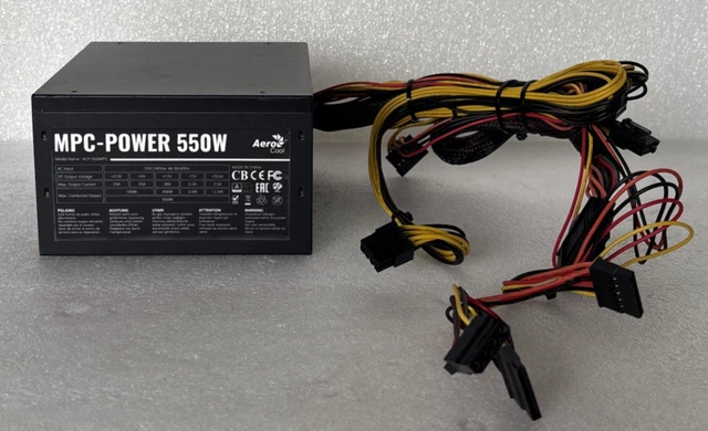 NETZTEIL AERO COOL / MPC-POWER / APC-550MPC/ 550W #103 EUR 50,00 - PicClick DE