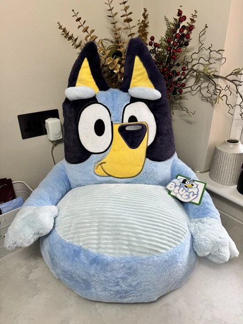 BLUEY CHARACTER PLUSH Soft Children's Chair Seat Sofa Rare Collectible ...