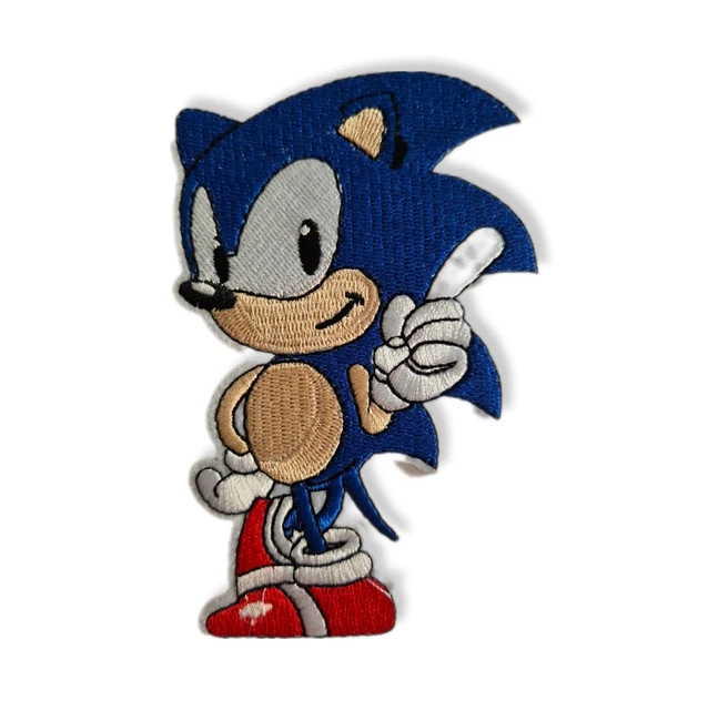 PATCH THERMOCOLLANT SONIC, écusson brodé Sonic, applique Sonic EUR 3,00 ...