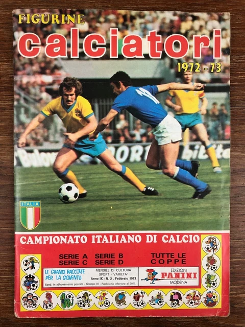 FOOTBALL ALBUM PANINI CALCIATORI ITALIA Calcio 1972 1973 (1 sticker ...