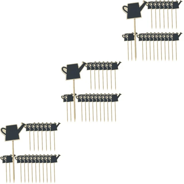 3 COUNT CHALK Board Sign Signs Toothpick Chalkboard Mini Stakes £20.69 ...