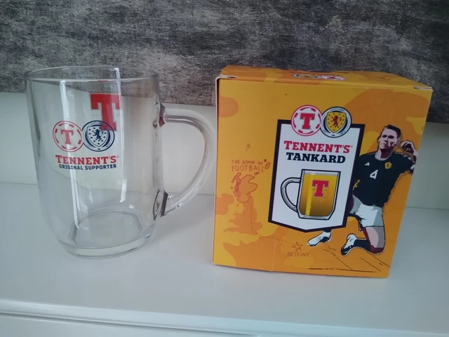 NEW TENNENTS LAGER Scotland Euro 2024 Limited Edition Stein Glass ...