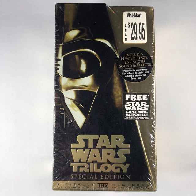 STAR WARS TRILOGY Special Edition Box Set VHS 1997 THX Gold SEALED FOX ...