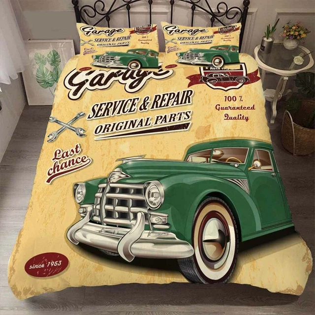 SECOND-HAND GREEN CAR 3D Print Duvet Quilt Doona Covers Pillow Case ...