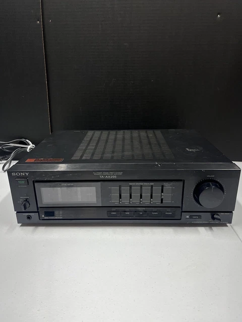 SONY TA-AX295 5 Band Equalizer Integrated Stereo Amplifier 200W $69.89 ...
