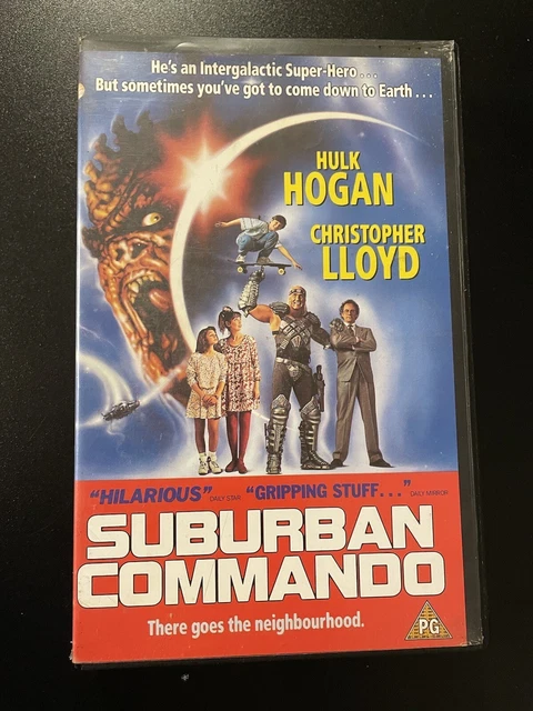 SUBURBAN COMMANDO VHS 1991 Big Box Hulk Hogan, Christopher Lloyd ...