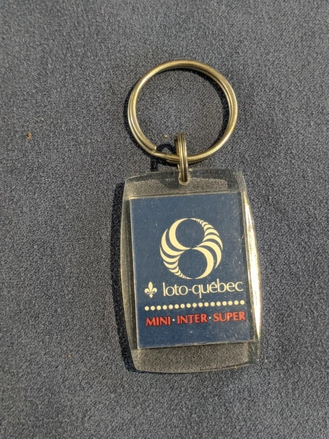 VINTAGE KEYCHAIN KEY RING (R) Loto Quebec Perfecta 6/36 $8.50 - PicClick CA