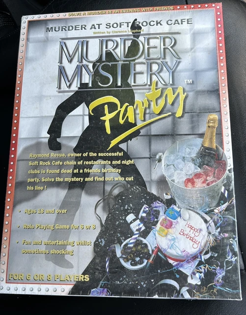 MURDER MYSTERY PARTY Game Murder At Soft Rock Cafe New & Sealed Game ...