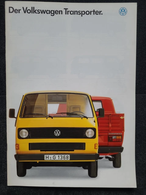 VW BUS/TRANSPORTER/FLATBED/SYNCRO T3 Prospekt/Brochure/Brochure ...