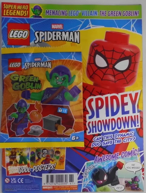 LEGO SUPERHERO LEGENDS magazine Spider-Man #17 2025 + Green Goblin ...