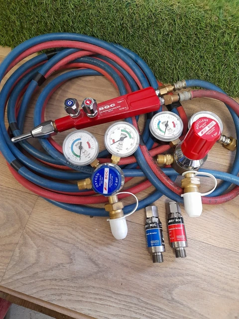 BOC OXY ACETYLENE Welding Brazing and Cutting kit Torch Pipes ...