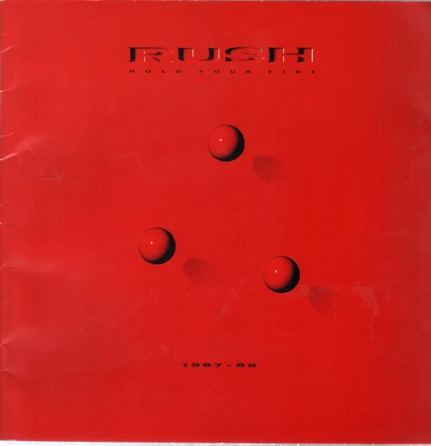 RUSH HOLD YOUR Fire tour programme UK 1988 30 page original tour prog ...