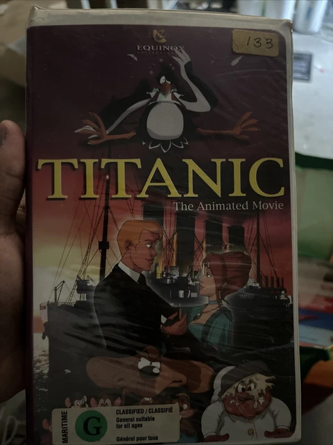 VHS TITANIC THE Animated Movie (Equinox, 2001) Cartoon RARE OOP Altered ...