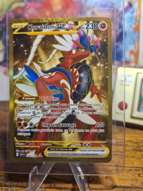 CARTE POKÉMON KORAIDON EX Gold Secrète 254/198 EV01 Écarlate et Violet ...