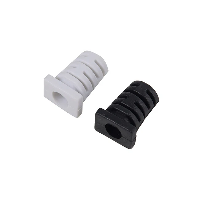 10PCS 5.0MM CABLE Gland Connector Rubber Strain Relief Cord Boot ...