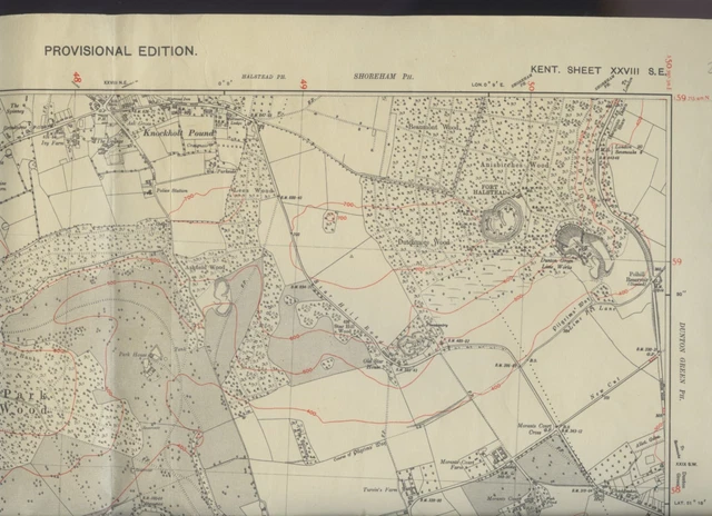 ORIG DETAILED LARGE Scale Ordnance Survey Map Kent Xxviii S.e Vg 1947 £ ...