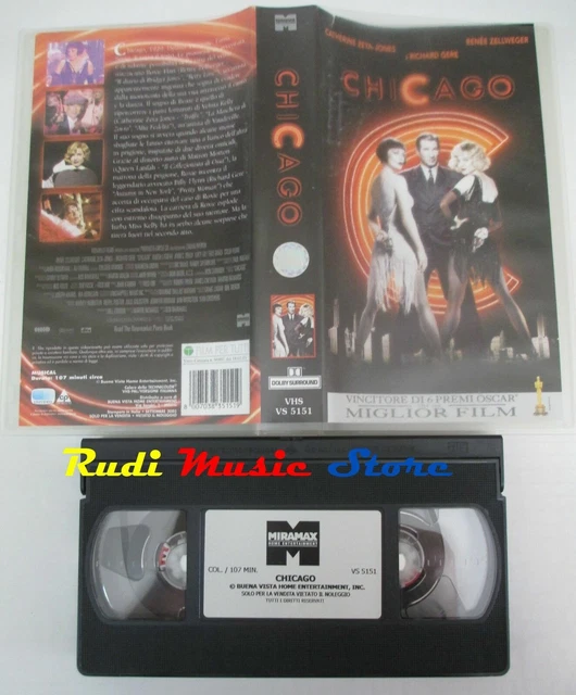 2003 CHICAGO CATHERINE Zeta-Jones Richard Gere Music VHS Movie (F8 ...