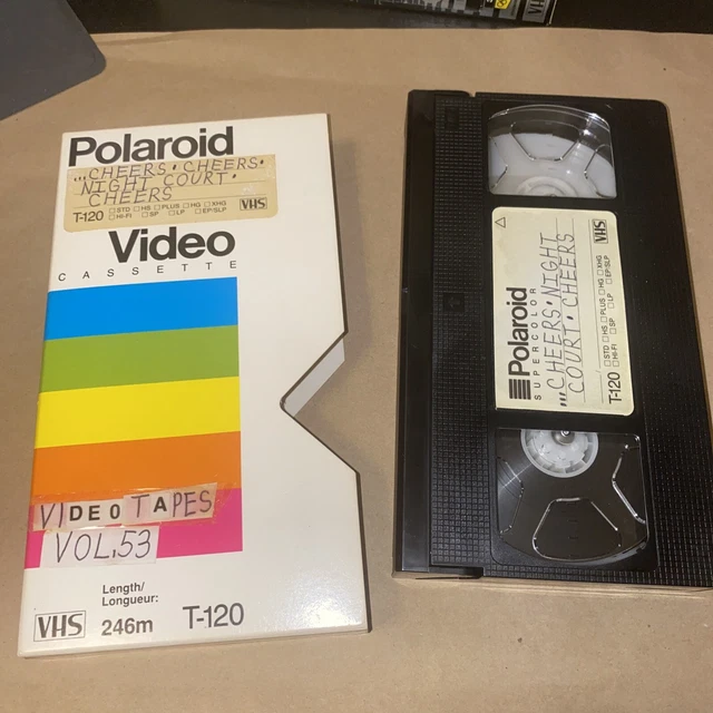 RARE VINTAGE BLANK VHS dec 1988 see pictures polaroid t-120 EUR 4,61 ...