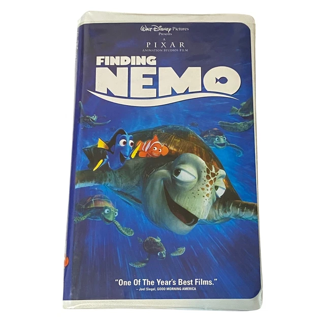 FINDING NEMO VHS Tape Walt Disney Pictures Pixar Animation Film Movie ...