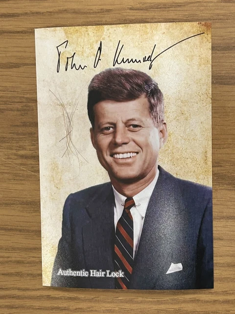 PRESIDENT JOHN F. Kennedy hair strand JFK large lock of hair relic Jack ...