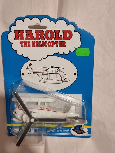 THOMAS TANK & Friends ERTL HAROLD THE HELICOPTER CLOUD CARD 1990 ...