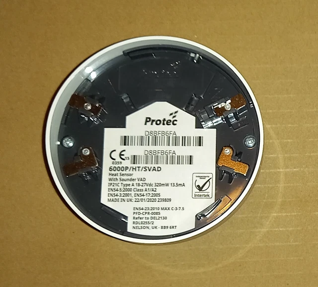 PROTEC HEAT SENSOR with Sounder & VAD Beacon 6000PLUS/HT/SVAD 6000PLUS FROM £45 £52.94 - PicClick UK