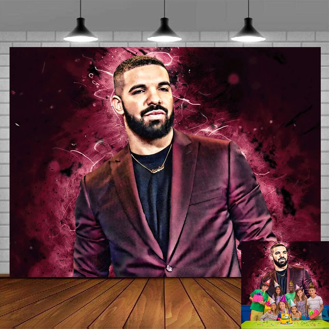 DRAKE RAPPER PARTY Supplies Birthday Decorations Backdrop Banner Vinyl ...