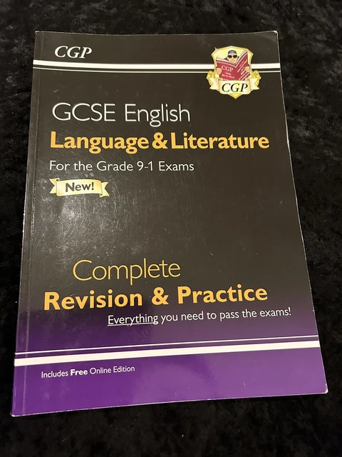 GCSE ENGLISH LITERATURE Language Textbook CGP Grade 9-1 Exams Revision ...