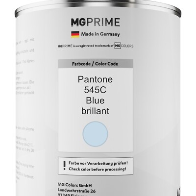 PANTONE 545C BLUE brillant peinture acrylique 1,5L durcisseur y.c. EUR ...