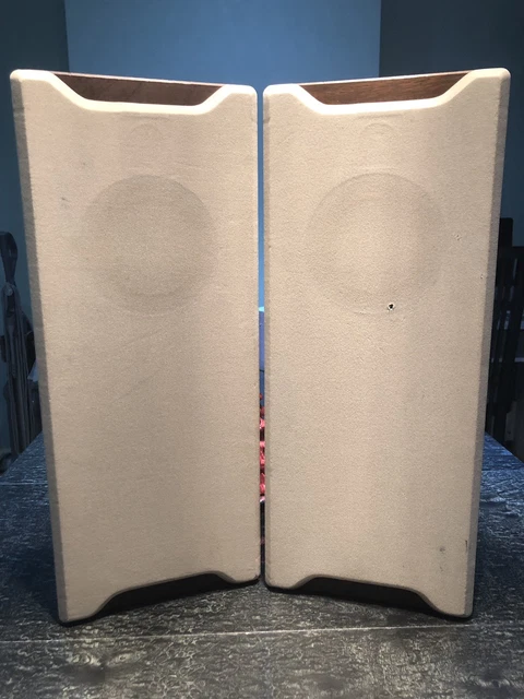 VINTAGE SEQUENCE MODEL 30 Flat Panel Speakers Wall Mount Cream. Made In ...